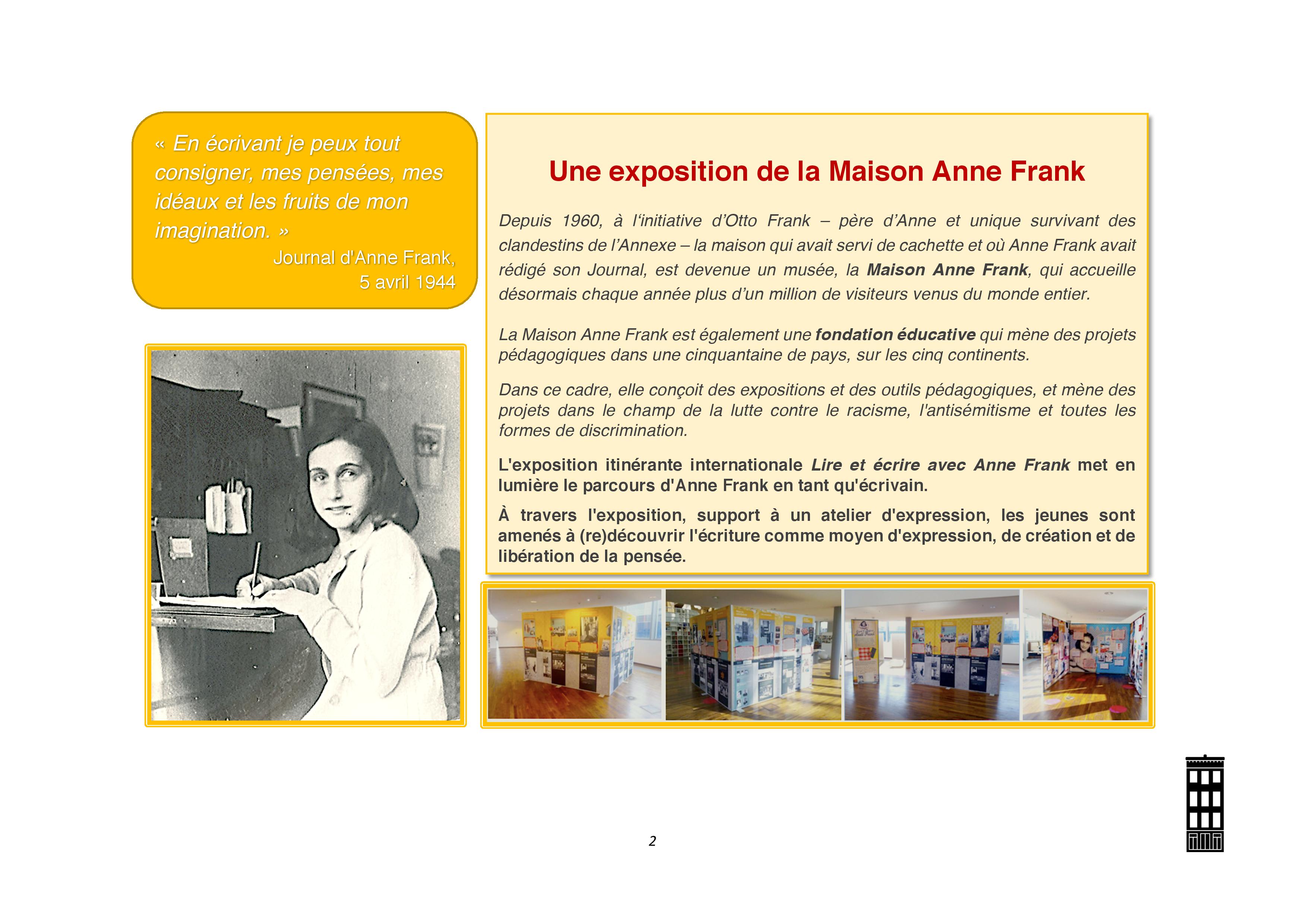 Anne Frank Espace francophone